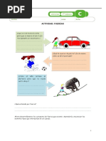 Guia # 3 La Fuerza y El Movimiento. 3° Grado | PDF