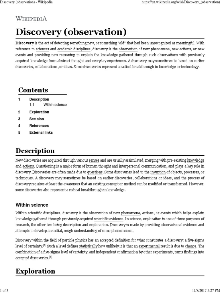 Discovery | PDF | Science | Methodology