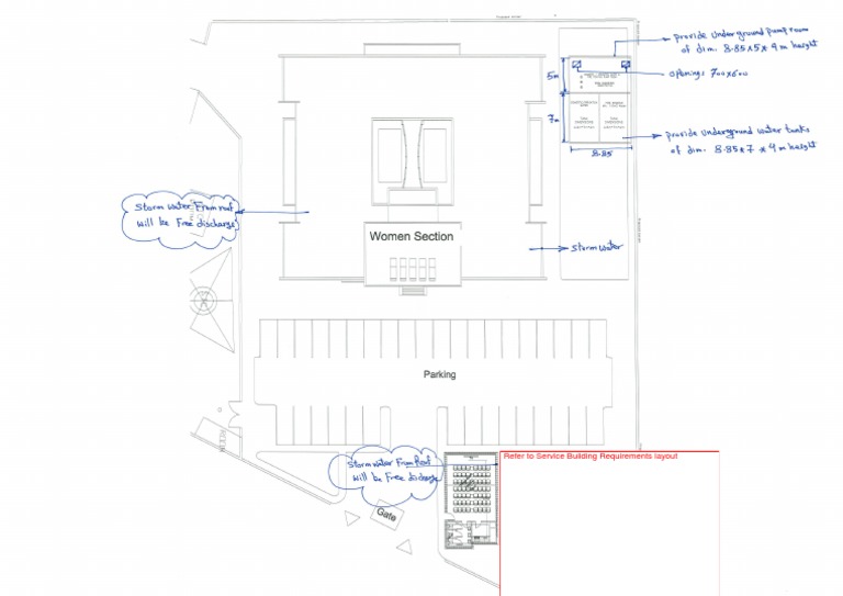 Refer To Service Building Requirements Layout | PDF