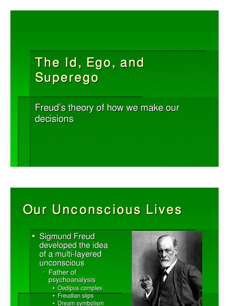 The Id, Ego, and Superego | PDF