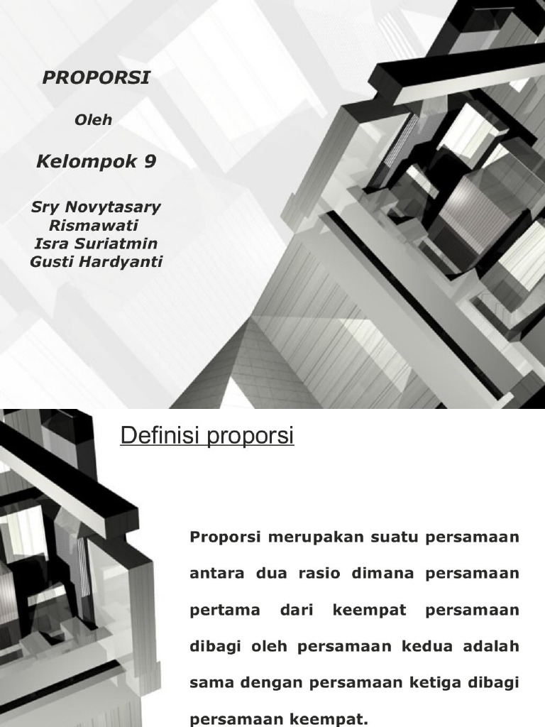 Proporsi Dalam Arsitektur | PDF