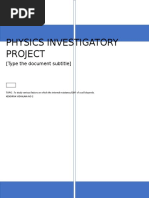 Internal Resistance Project Class 12 | PDF | Voltage | Materials