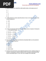 ECAT Sample Paper for Test Prep | PDF | Oscillation | Macromolecules