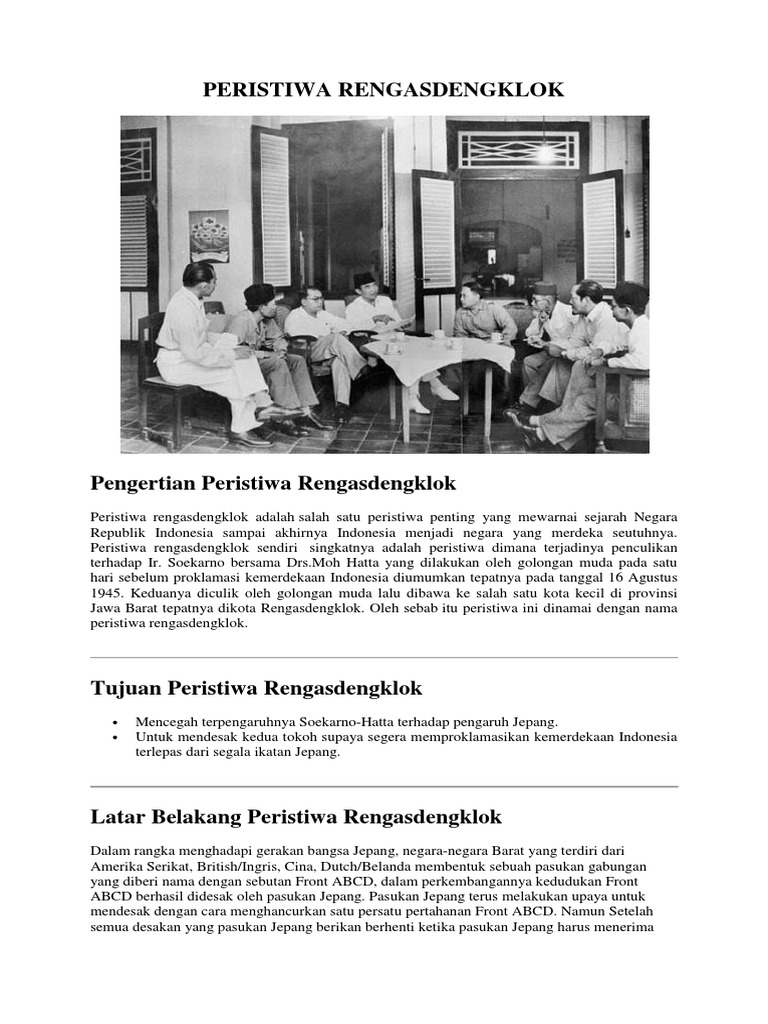 Peristiwa Rengasdengklok | PDF
