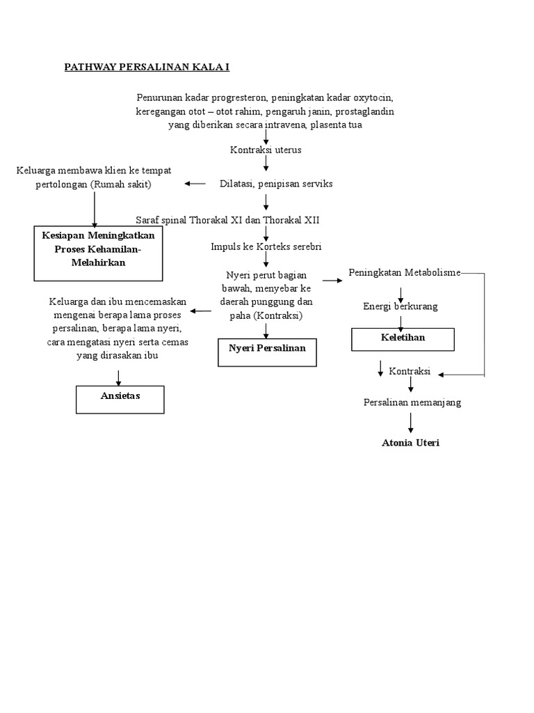 Pathway Persalinan Kala I-IV | PDF