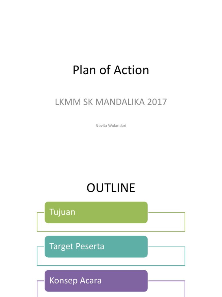 Contoh Konsep Plan of Action | PDF