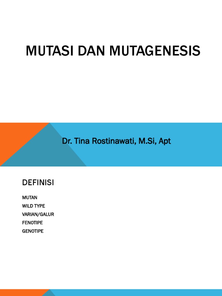 Mutasi, Jenis, dan Perbaikan DNA | PDF | Kesehatan Holistik