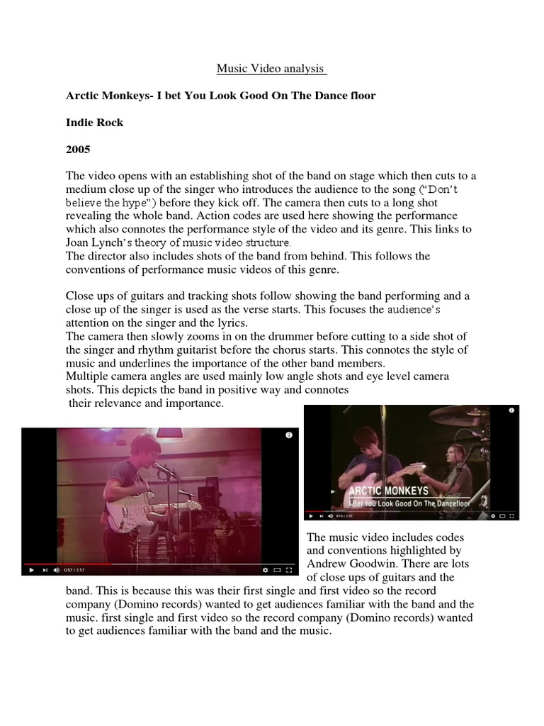 Music Video Analysis 3 | PDF | Entertainment | Performing Arts