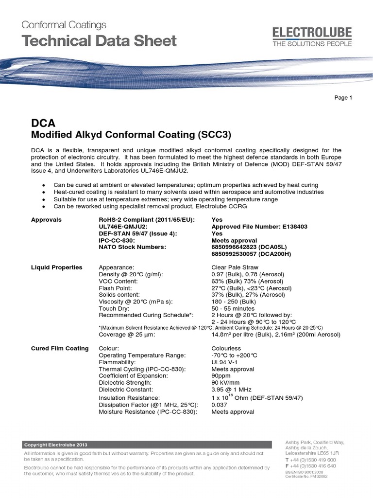 DCA.pdf | Viscosity | Printed Circuit Board