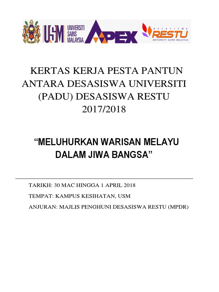 Pesta Pantun Desasiswa USM | PDF