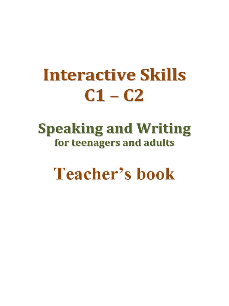 C1-C2 Teacher's Guide: Skills Development | PDF | Vocabulary | Books