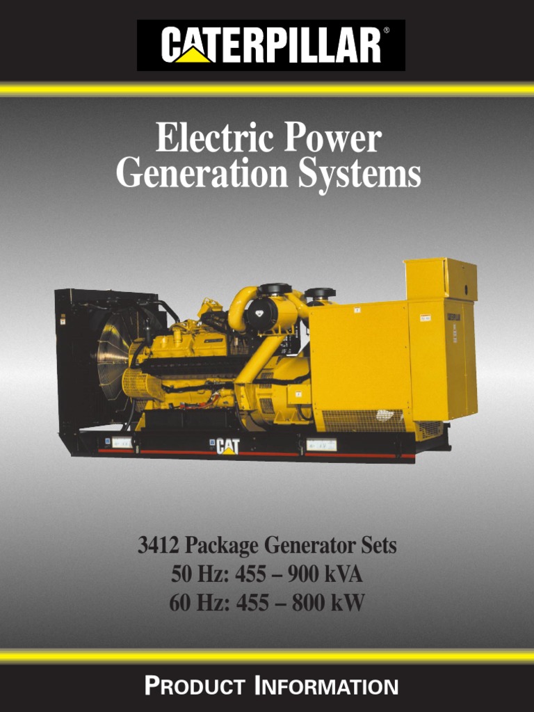 3412 Gen Set Product Description | PDF | Electrical Wiring | Transformer