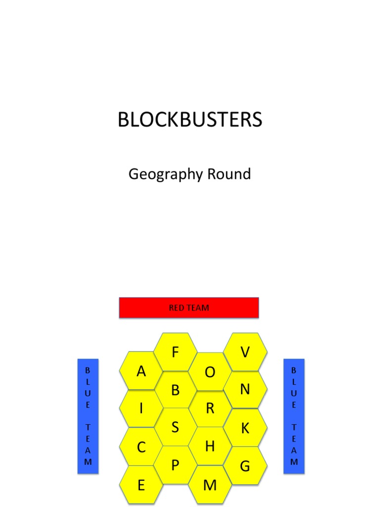 Blockbusters Quiz | PDF | Blood | Earth