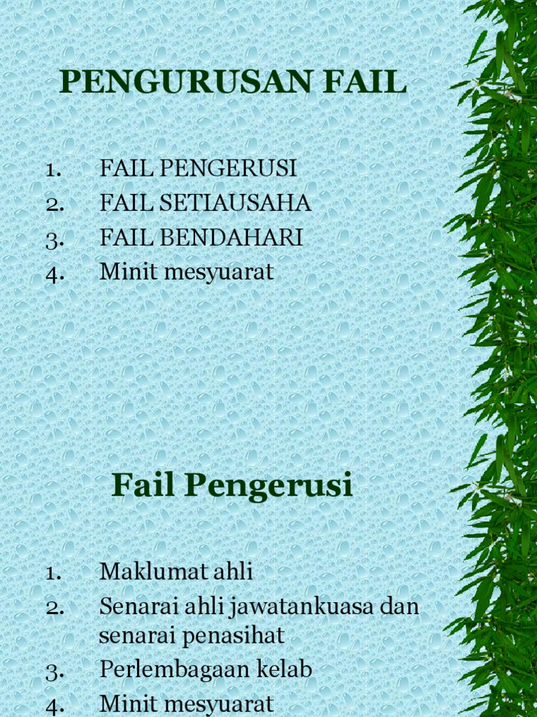 Pengurusan Fail | PDF