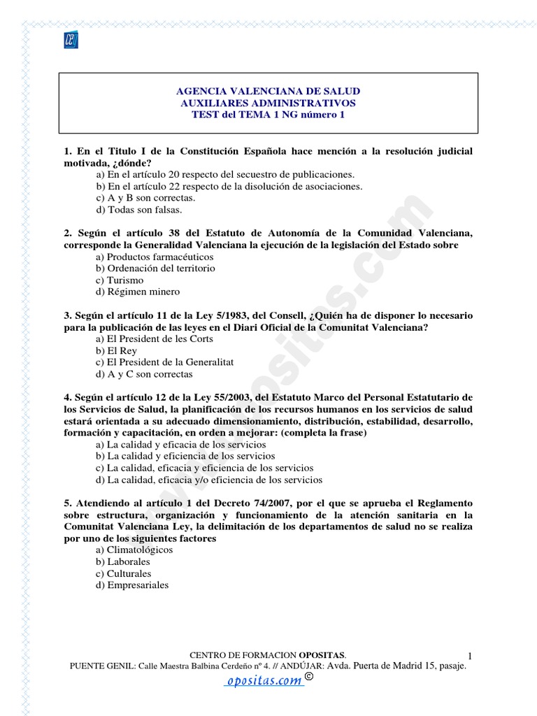 Test Avs Aux | PDF | Calidad (comercial) | Instituciones sociales