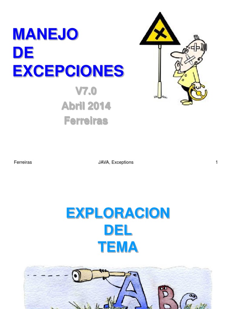 9-Java, Manejo de Excepciones | PDF | Programa de computadora ...