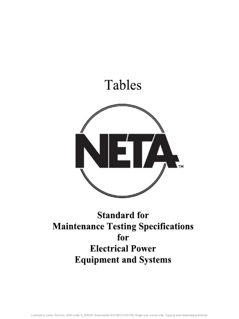 Ansi Neta MTS-2011 PDF | PDF