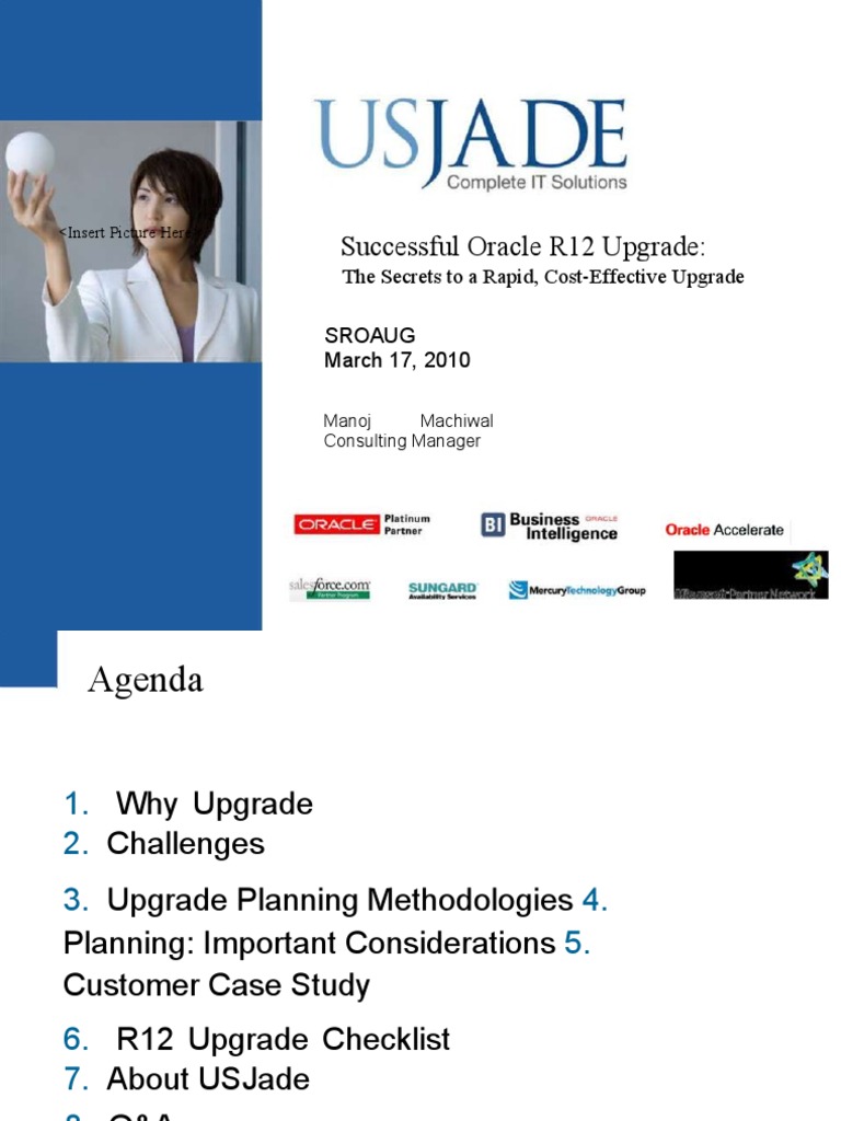 Oracle R12 Upgrade | PDF | Business Process | Oracle Corporation Oracle R12 Upgrade | PDF | Business Process | Oracle Corporation