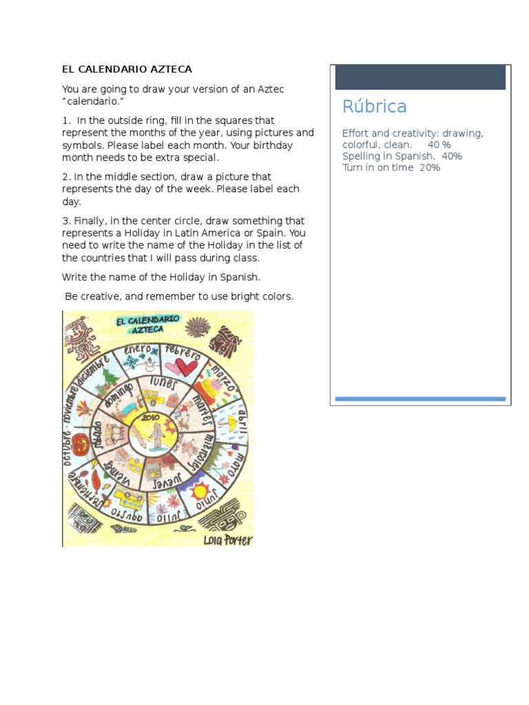 El Calendario Azteca | PDF