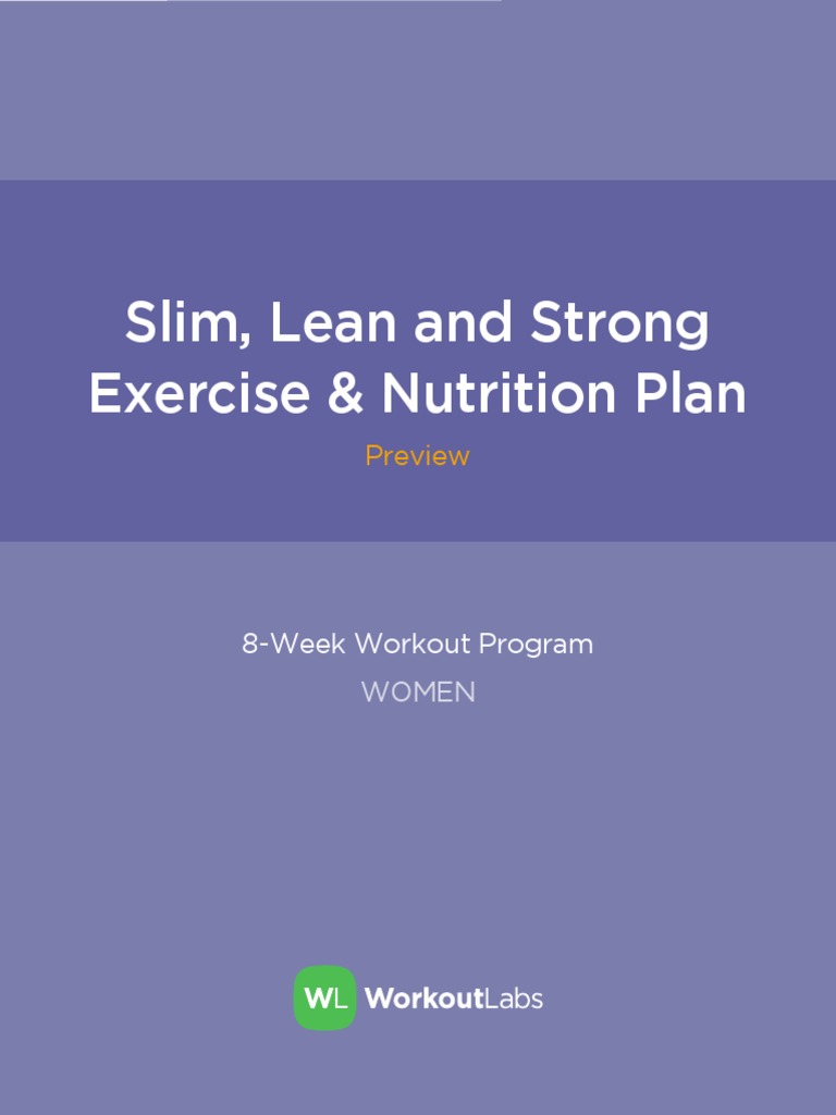 Slim Lean Strong Preview | Healthy Diet | Physical Exercise