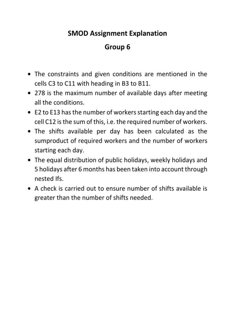 SMOD Assignment Explanation | PDF | Technology & Engineering