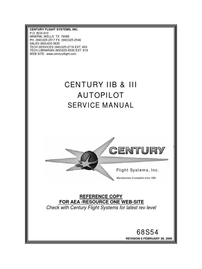 Century IIB & III Autopilot Manual | PDF | Detector (Radio) | Amplifier