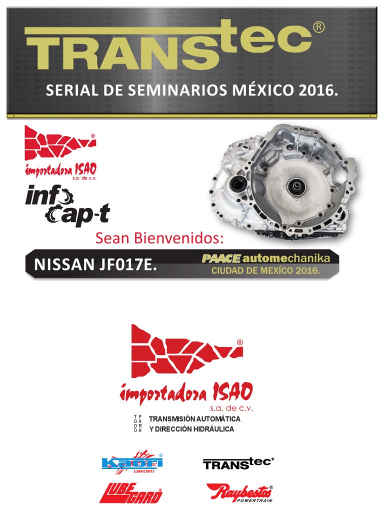 Nissan Jf017e 01 | PDF | Transmisión (Mecánica) | Embrague