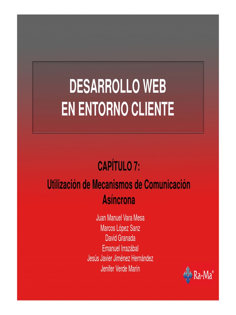 Mecanismos de Comunicación Asíncrona | PDF | Ajax (Programación ...