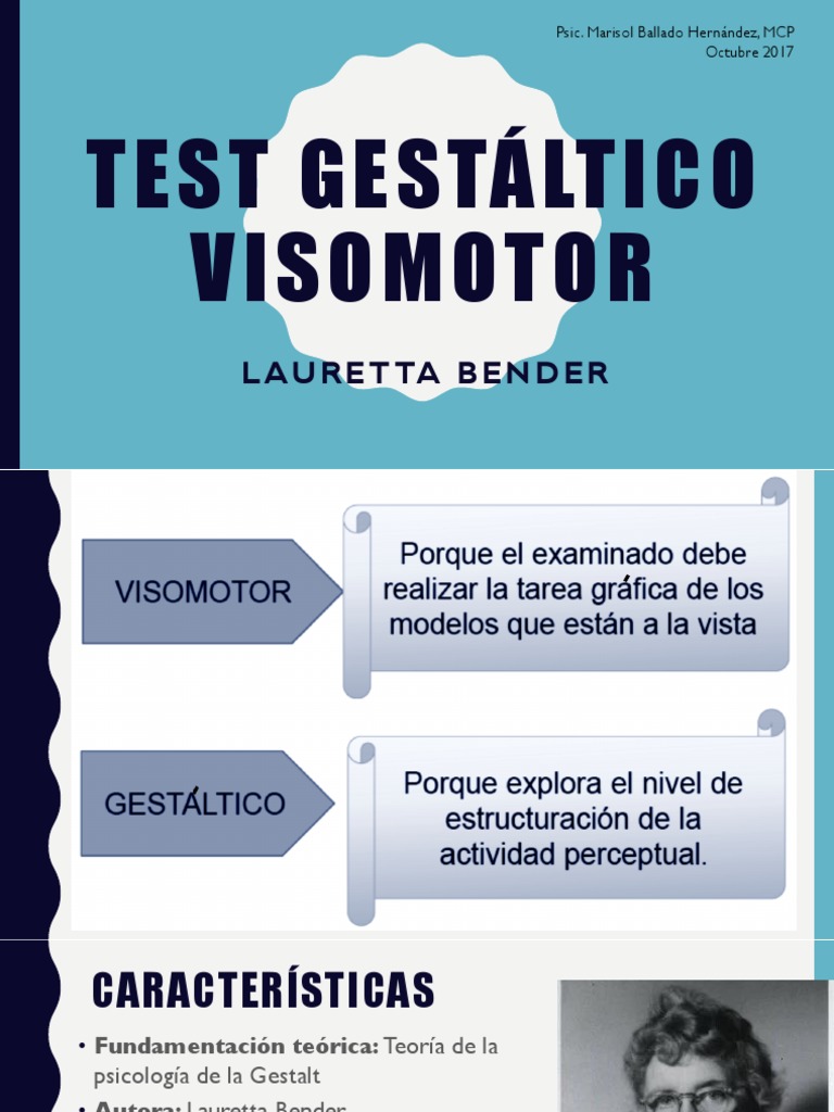 Test Gestáltico Visomotor Bender | Percepción | Esquizofrenia