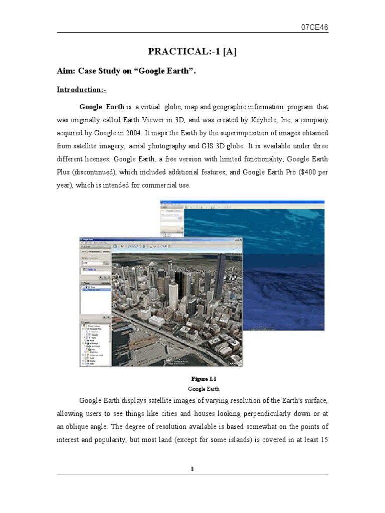 Google Earth Case Study Overview | PDF | Arc Gis | Esri