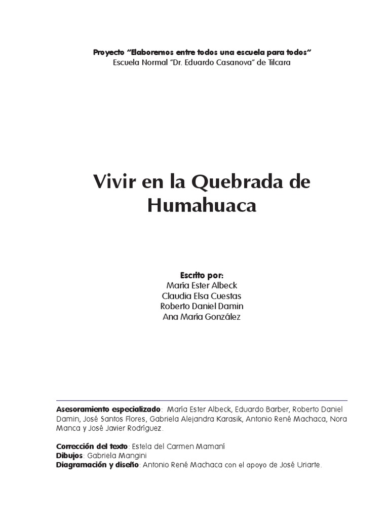 Vivir en La Quebrada de Humahuaca | PDF | Roca (geología) | Roca ígnea