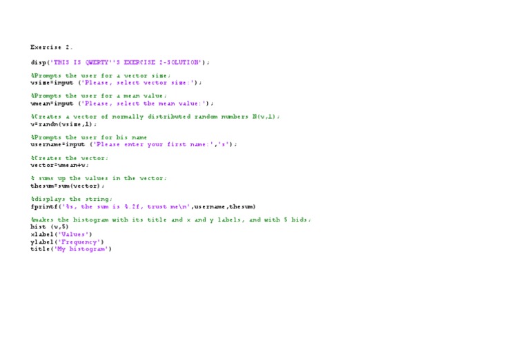 'This Is Qwerty''S Exercise 2-Solution' | PDF