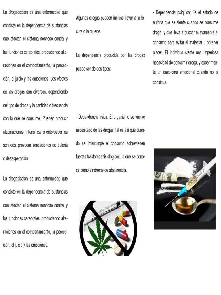 DROGAS | PDF | La dependencia de sustancias | Drogas