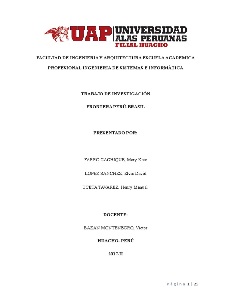 Frontera Entre Peru y Brazil | PDF | Perú | Brasil