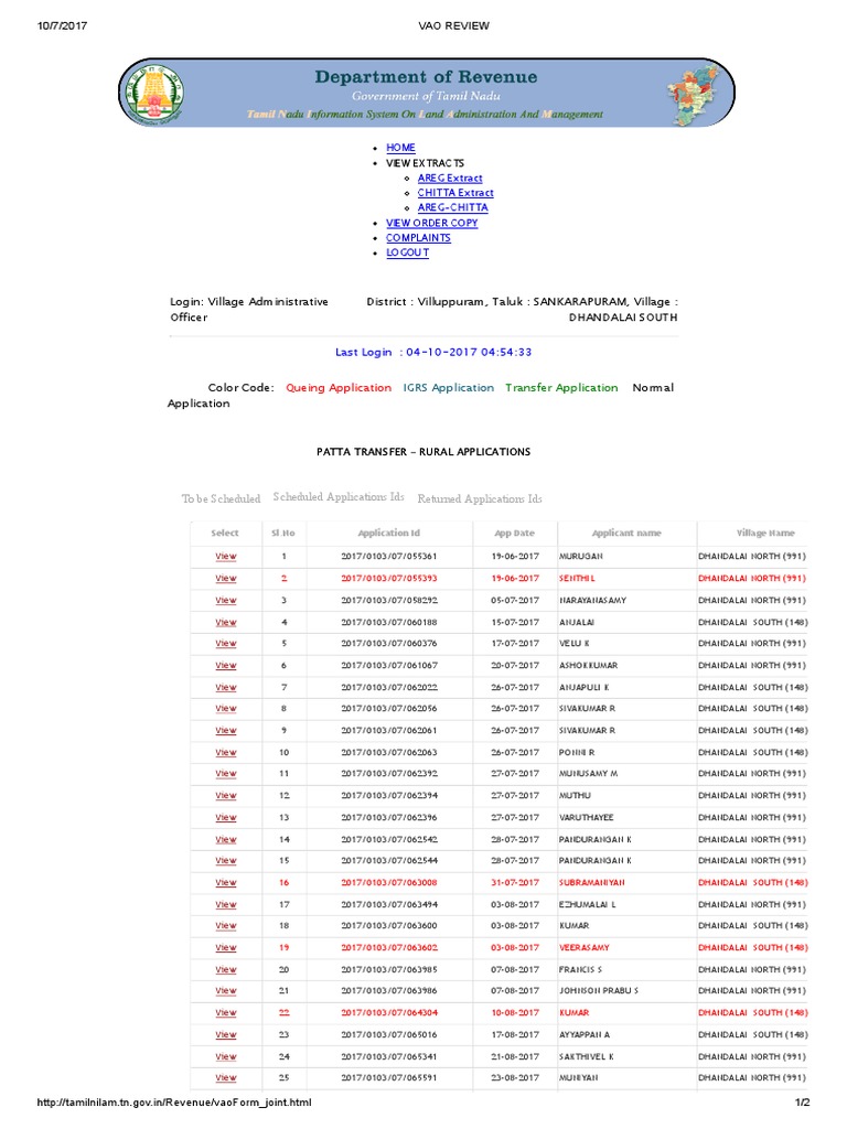 Tamil Nilam-Patta Transfer | PDF