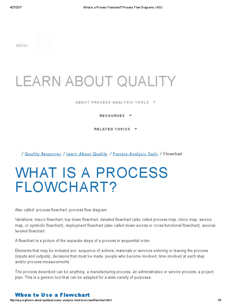 What is a Process Flowchart | PDF | Systems Engineering | Computing