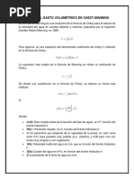 Fórmula de Manning | PDF | Ciencia y matemáticas
