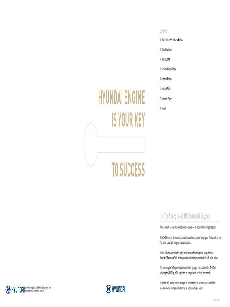 Hyundai Engine Catalog PDF | PDF | Diesel Engine | Engines
