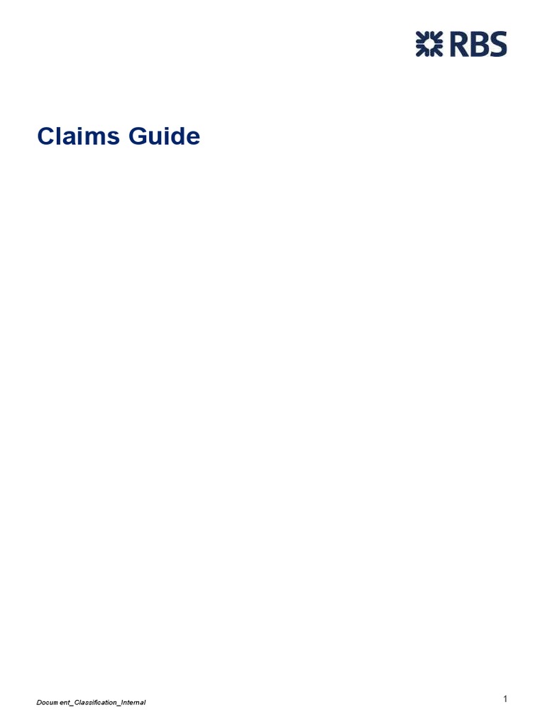 Claims Guide: Document - Classification - Internal | PDF | Hospital ...