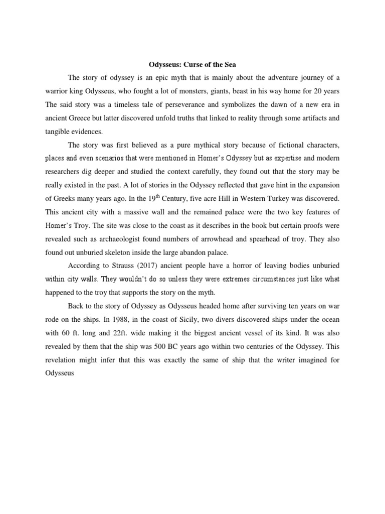 Odysseus Curse of The Sea | PDF | Social Science | History