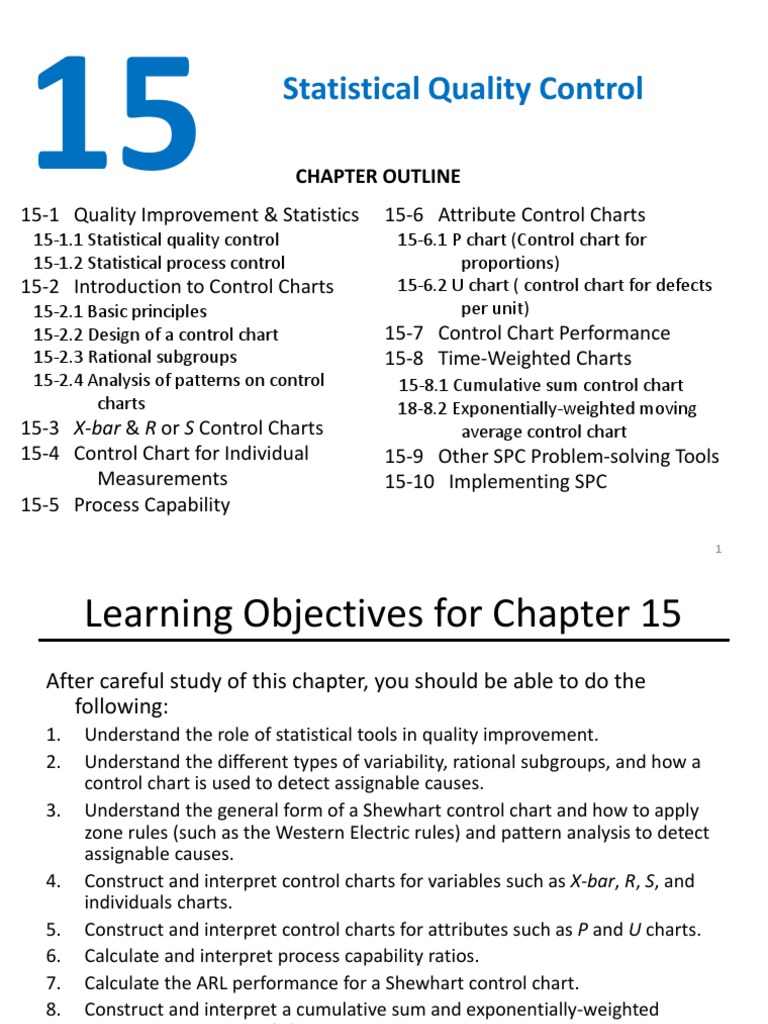 15 - Statistical Quality Control | PDF | Moving Average | Statistics