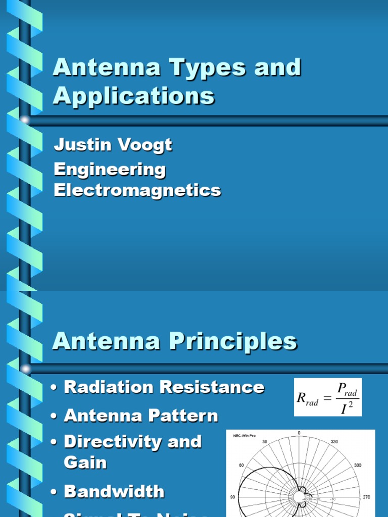 Antenna Types and Their Applications | PDF