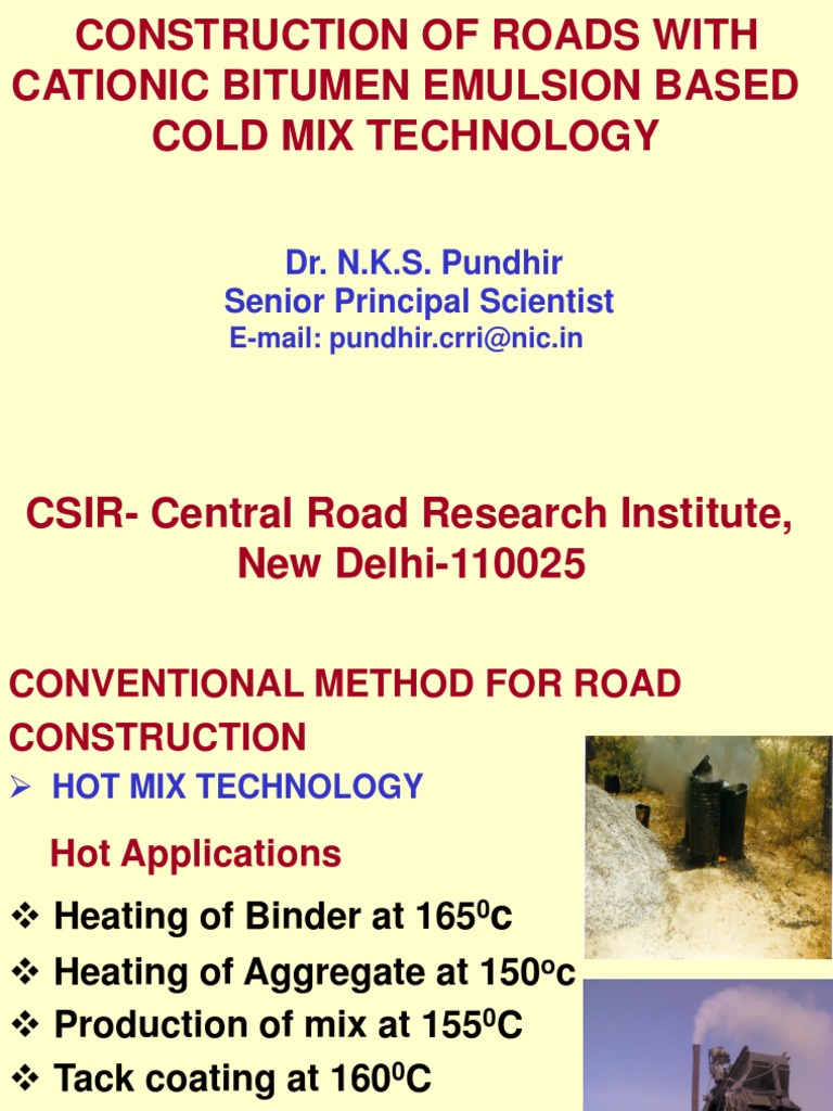 Cold Mix Asphalt | Asphalt | Road Surface