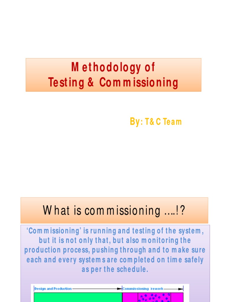 Testing & Commissioning Guide | PDF | Verification And Validation | Pump