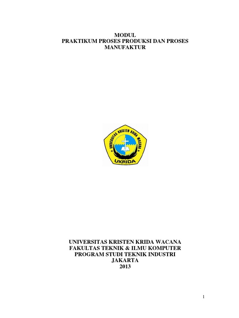 Modul Praktikum - Proses Produksi | PDF | Griya & Taman