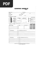 Toon Character Sheet | PDF