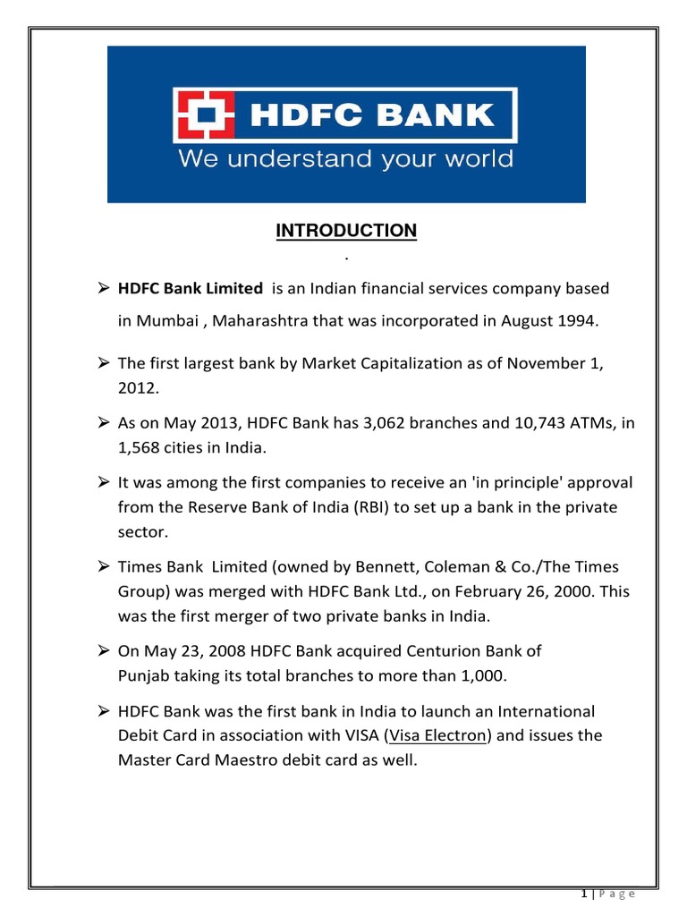 The Rise of HDFC Bank: A History of Growth through Strategic Mergers ...