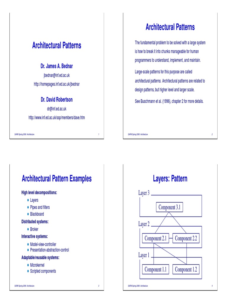 Architecture 4up | PDF | Model–View–Controller | Operating System