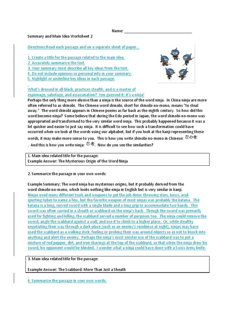 Answer Ninja | PDF | Ninja | Sword