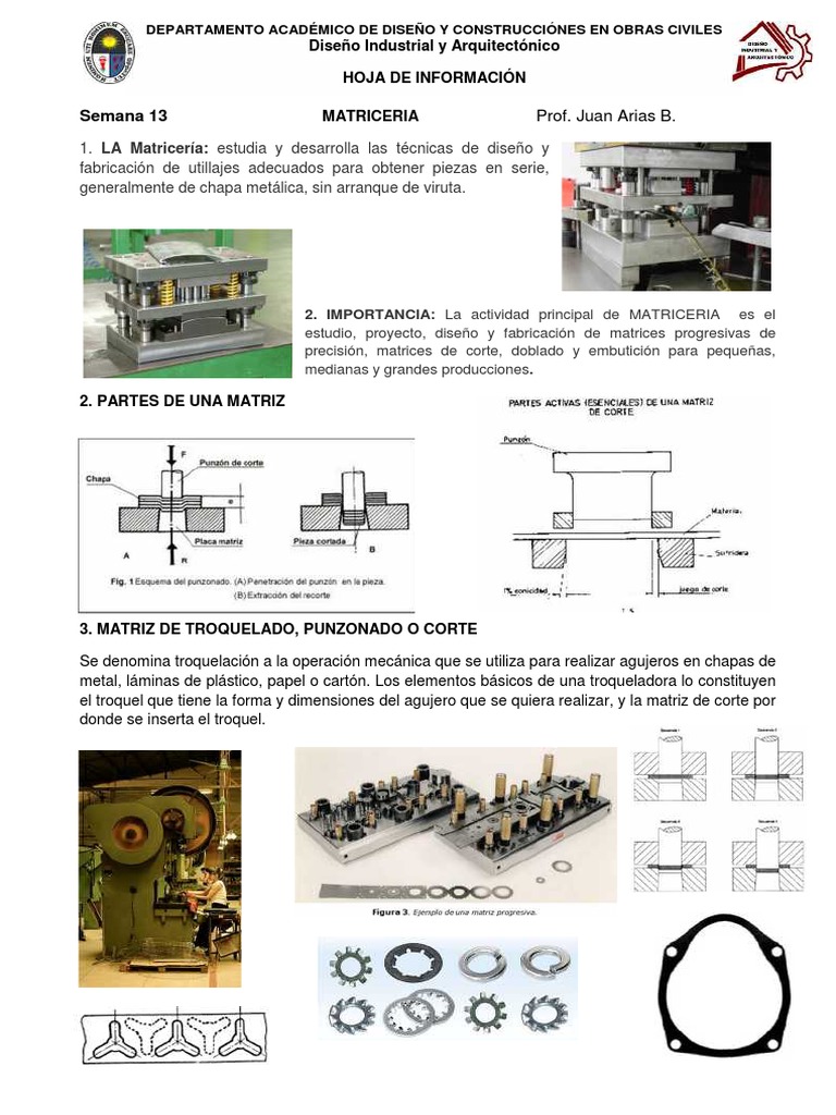 13 Matriceria | PDF | Industrias | Materiales de construcción